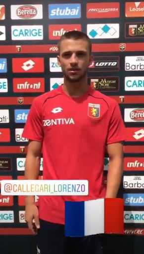 Genoa, il neo acquisto Callegari saluta i tifosi: "Spero di conoscervi ...