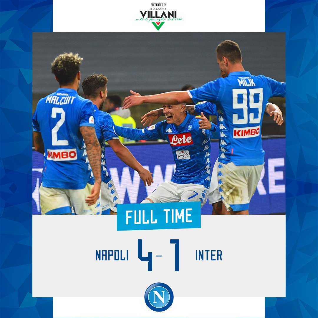 Debacle Inter al San Paolo: il Napoli fa 4-1, ora la Champions non è ...