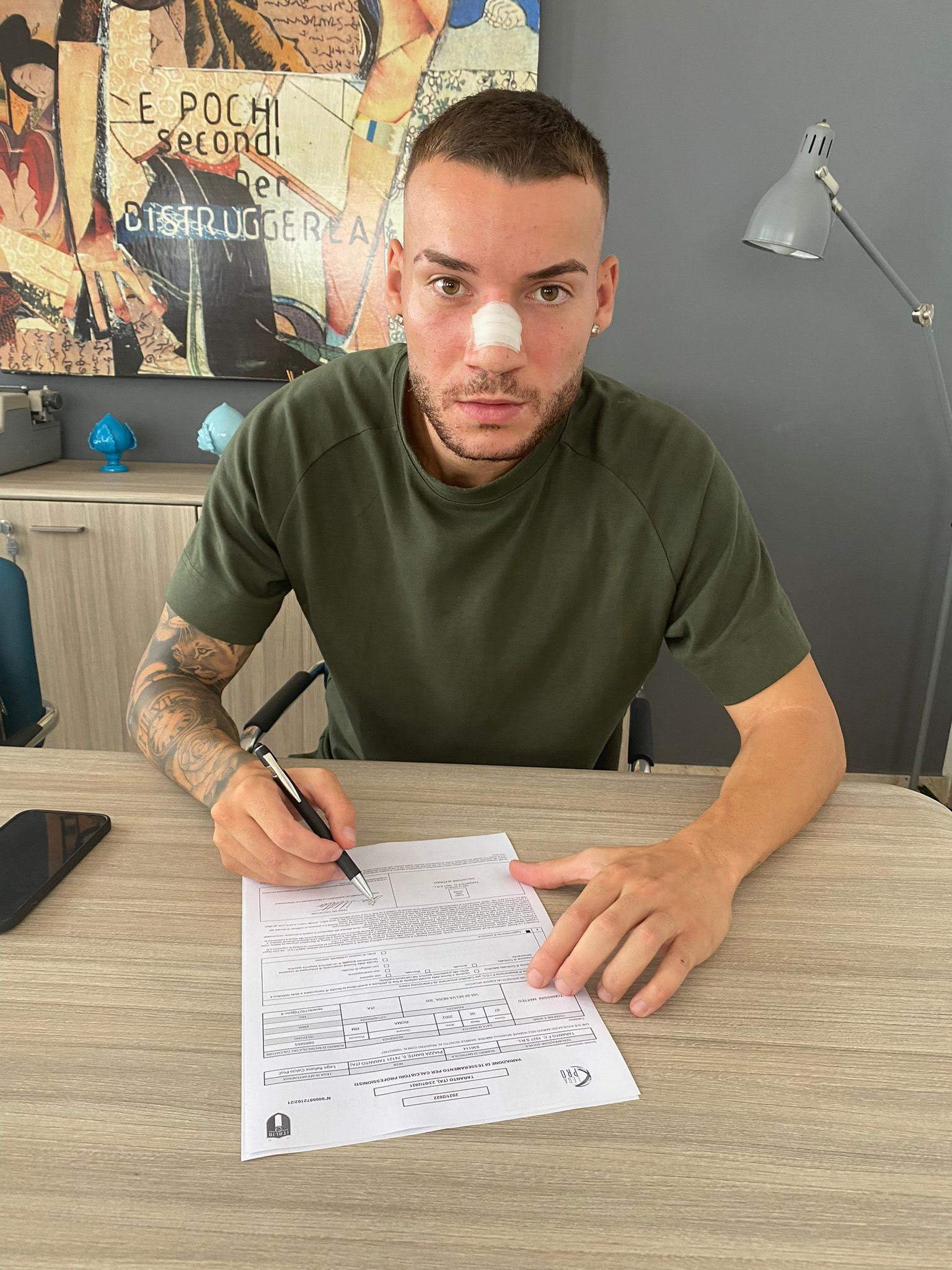 Ora è ufficiale: Tomassini passa al Taranto. Contratto triennale ...