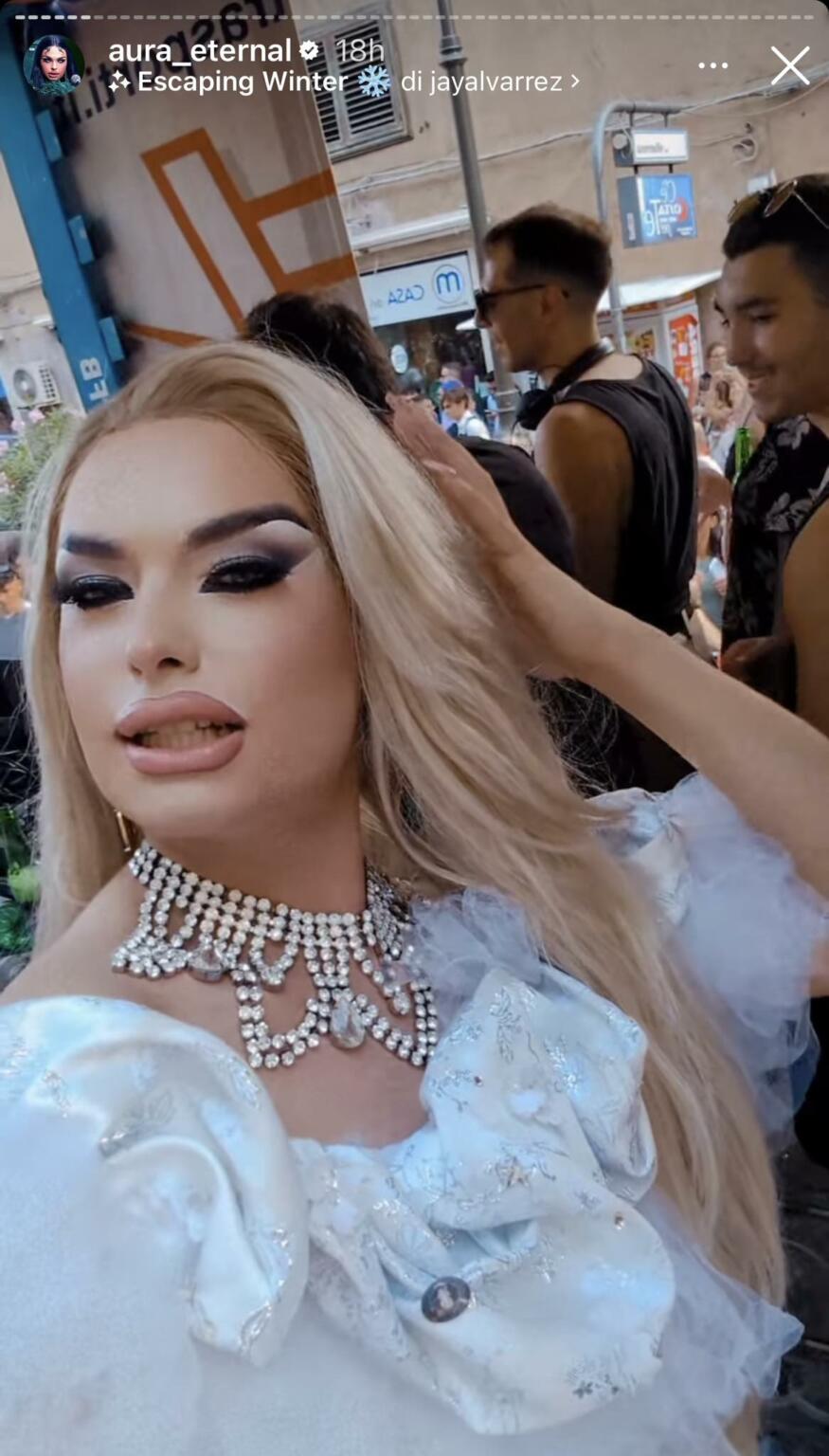 Samu Segreto, Beppe Fiorello e Aura Eternal al Pride di Palermo