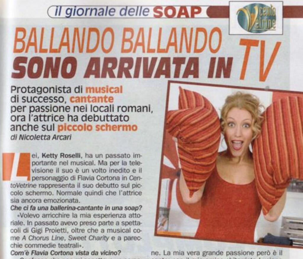 Morta l'attrice Ketty Roselli aveva recitato in CentoVetrine * Biccy