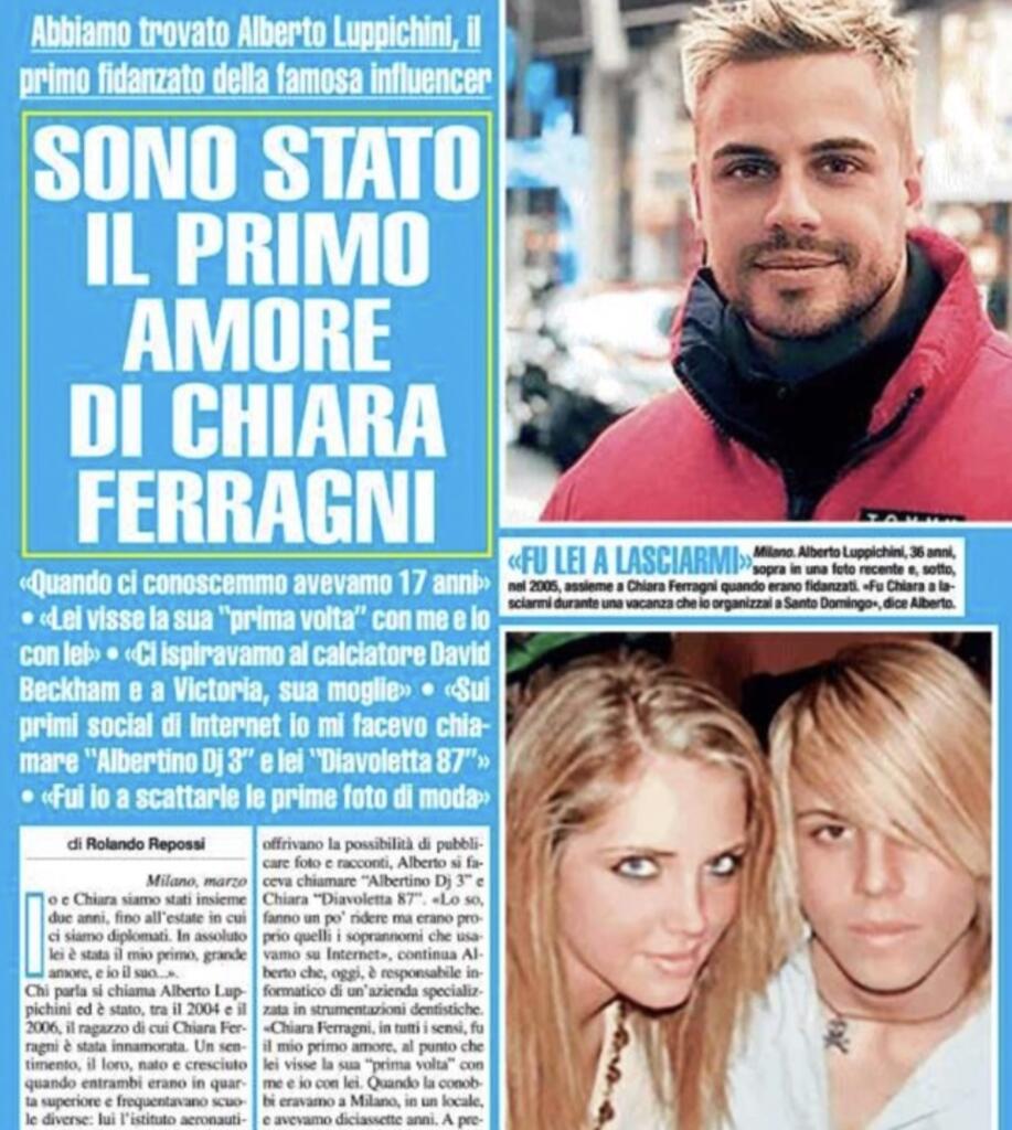 Alberto Luppichini: chi è l'ex fidanzato di Chiara Ferragni