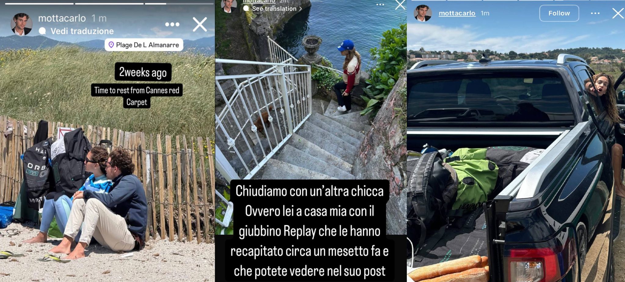 Carlo Motta pubblica nuove foto con Helena e poi cancella tutto, lei ...