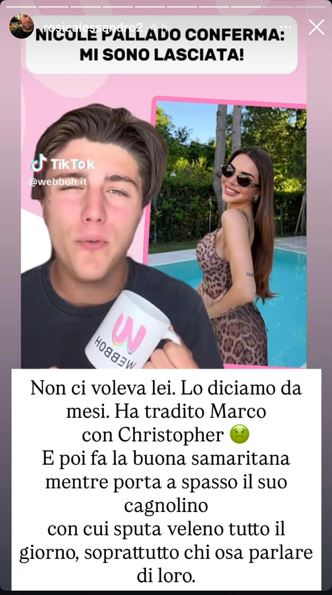 Nicole Pallado single. "Marco Cagnin l'ho lasciato, ecco perché"