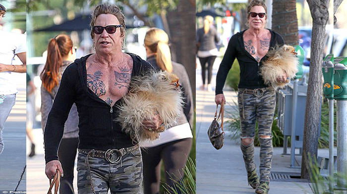 Mickey Rourke irriconoscibile e con un look assurdo per le strade di ...