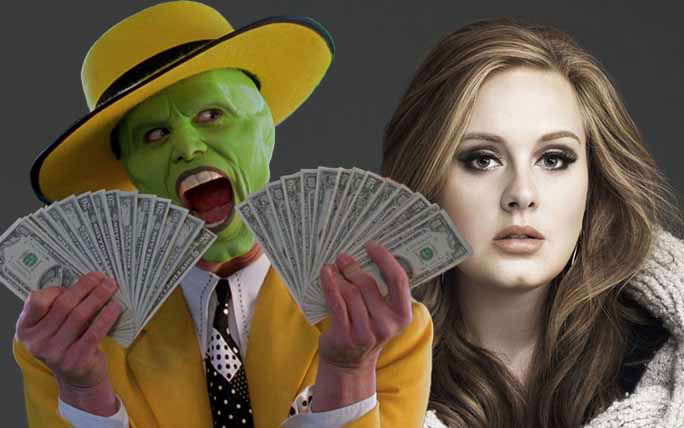 Adele irriconoscibile in versione The Mask per Halloween - le foto ...