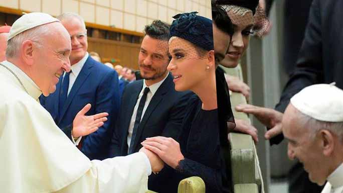 Katy Perry a Roma incontra il Papa e gli stringe la mano | Archivio ...