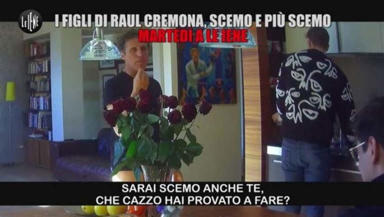 Raul Cremona, scherzo Le Iene: ira contro i suoi due figli - VIDEO