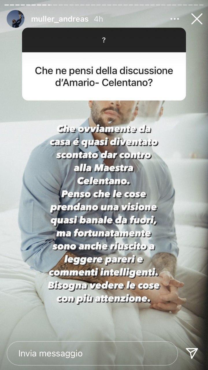 Andreas Muller svela perché ha lasciato Amici, sulla lite Celentano ... Andreas Muller svela perché ha lasciato Amici, sulla lite Celentano ...