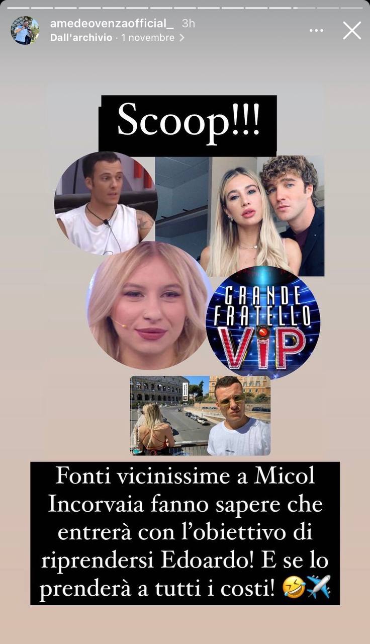 Micol Incorvaia entra al GF Vip per riprendersi Edoardo Donnamaria