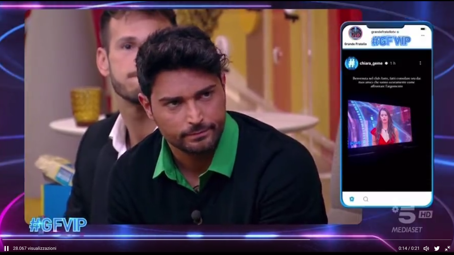 Davide Donadei Lex Fa Uninsinuazione In Diretta Al Gf Vip La Reazione