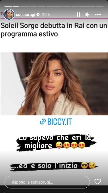 Soleil Sorge in Rai dopo il GF Vip: ecco la reazione di Sonia Bruganelli