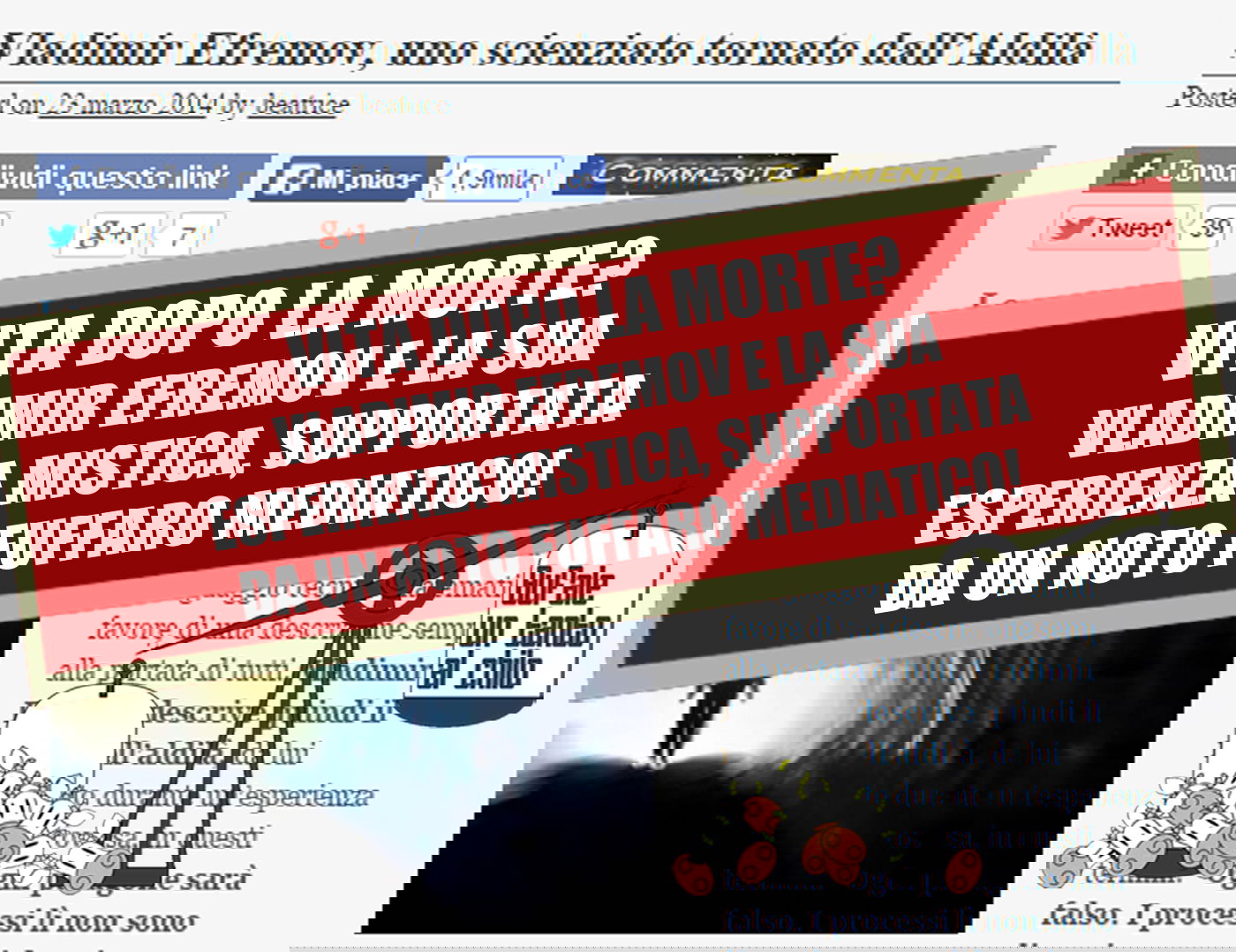 Vladimir Efremov e la vita oltre la morte | Butac - Bufale Un Tanto Al Chilo