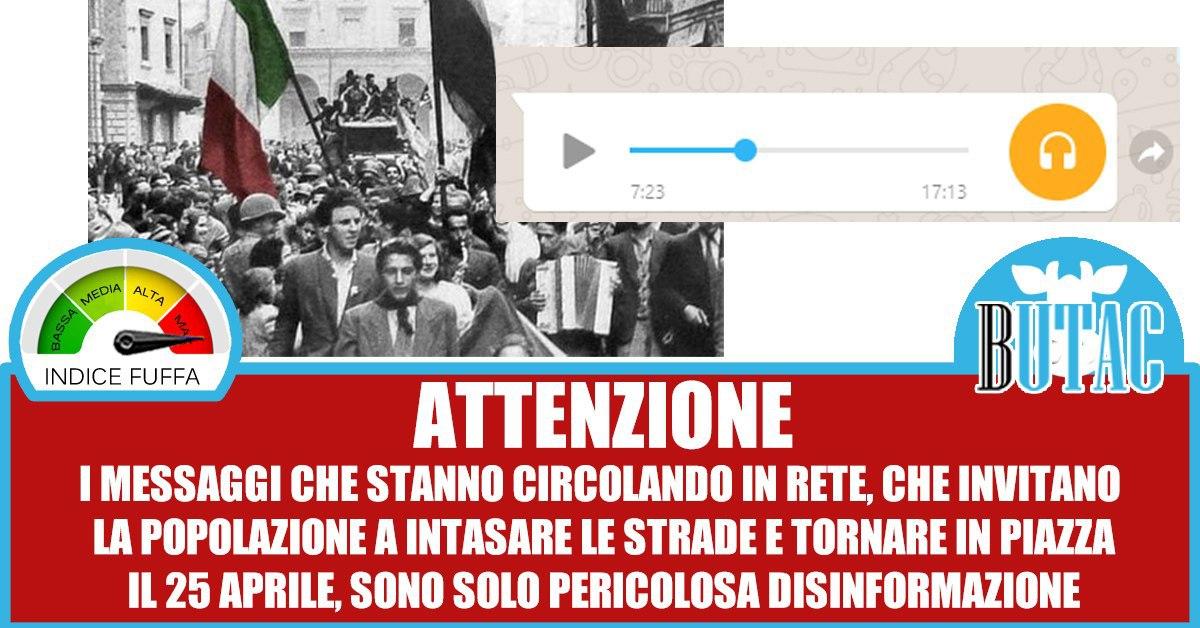 Ciao Luca... pronti per il 25 aprile? | Butac - Bufale Un Tanto Al Chilo