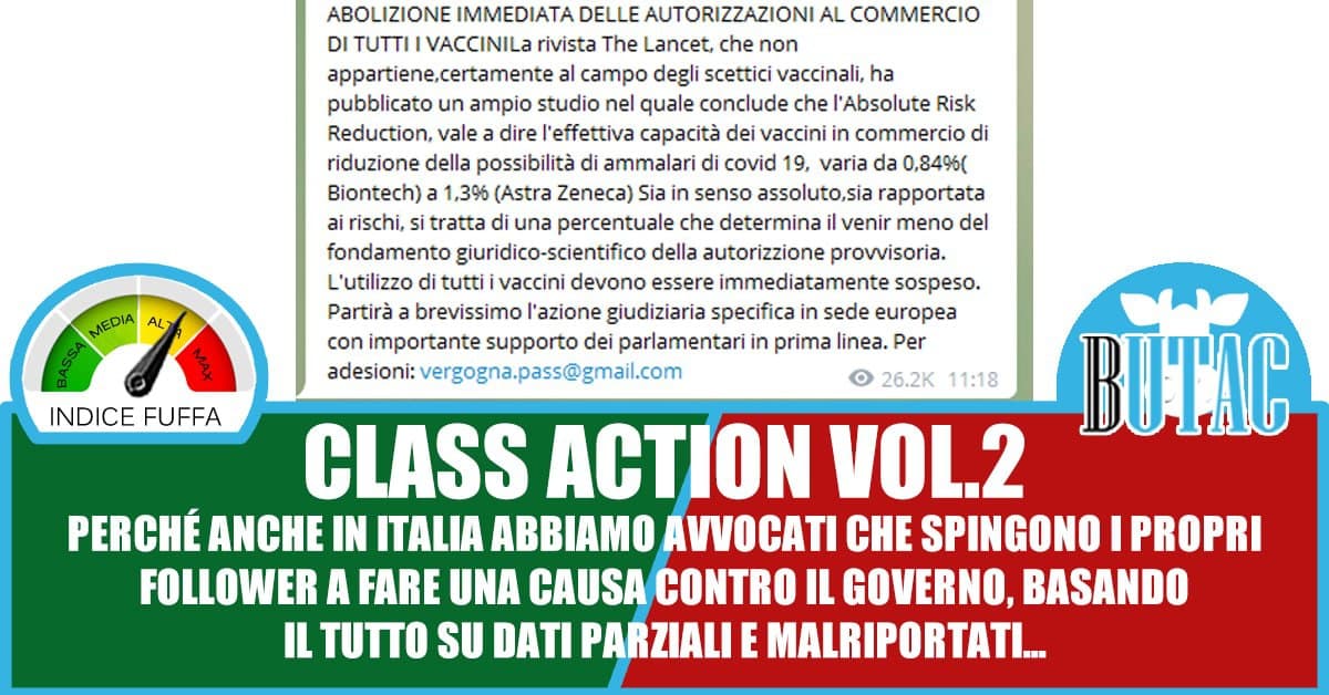 Scienza & class action... Vol.2 | Butac - Bufale Un Tanto Al Chilo