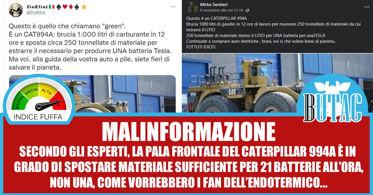 Questo è un CAT994A | Butac - Bufale Un Tanto Al Chilo