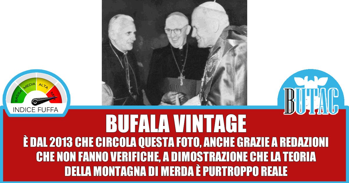 La foto dei tre papi | Butac - Bufale Un Tanto Al Chilo