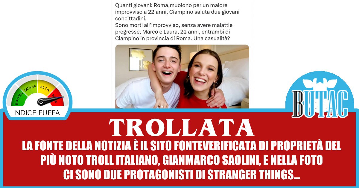 Fonte Verificata, Marco e Laura, cose molto strane... | Butac - Bufale ...