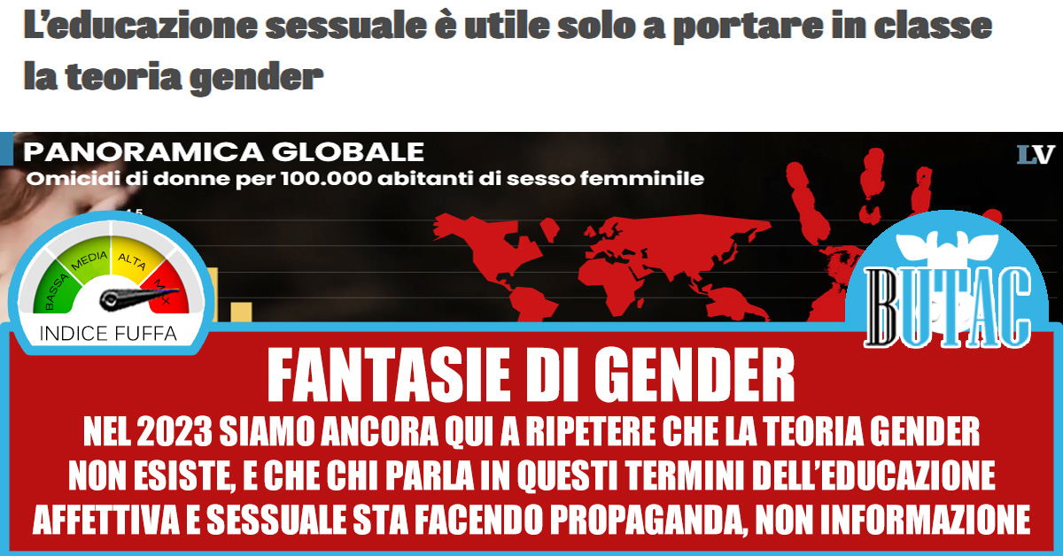 L'educazione sessuale e la "teoria gender" | Butac - Bufale Un Tanto Al ...