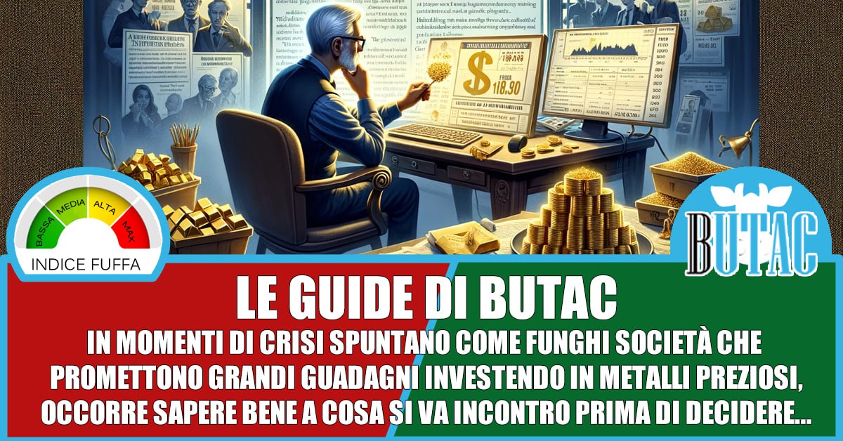 L'oro da investimento, stateci attenti! | Butac - Bufale Un Tanto Al Chilo