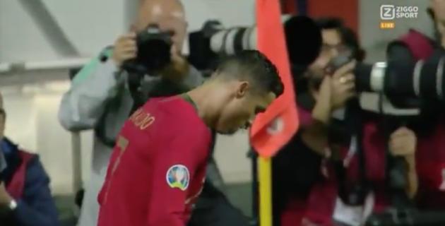Cristiano Ronaldo infortunio durante Portogallo-Serbia | VIDEo