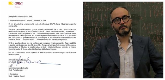 Christian Raimo contro il comunicato Ama: «Scritto da un bambino di 8 anni»