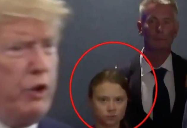 Greta Thunberg incontra Trump: il suo sguardo carico di sdegno