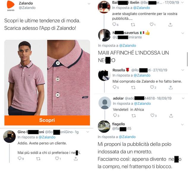 Zalando travolta dai commenti si odio su Twitter per il colore della ...