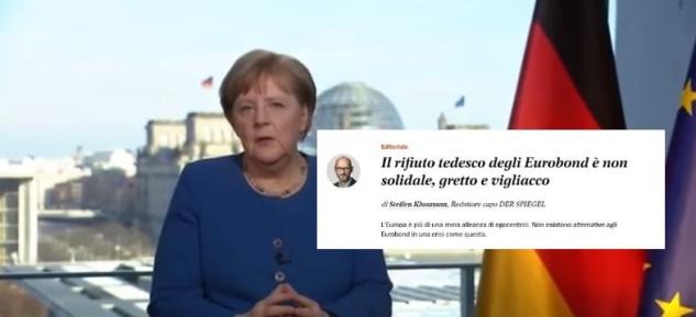 Der Spiegel contro Angela Merkel e il suo atteggiamento sugli eurobond