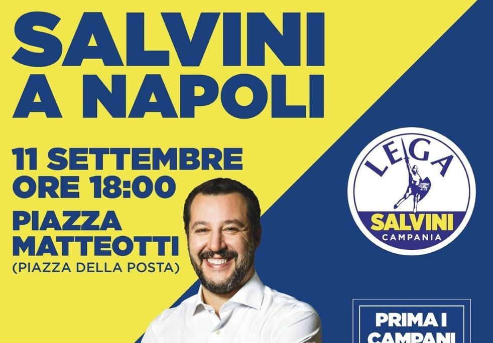 Piazza Matteotti diventa anche Piazza della Posta nel manifesto della Lega
