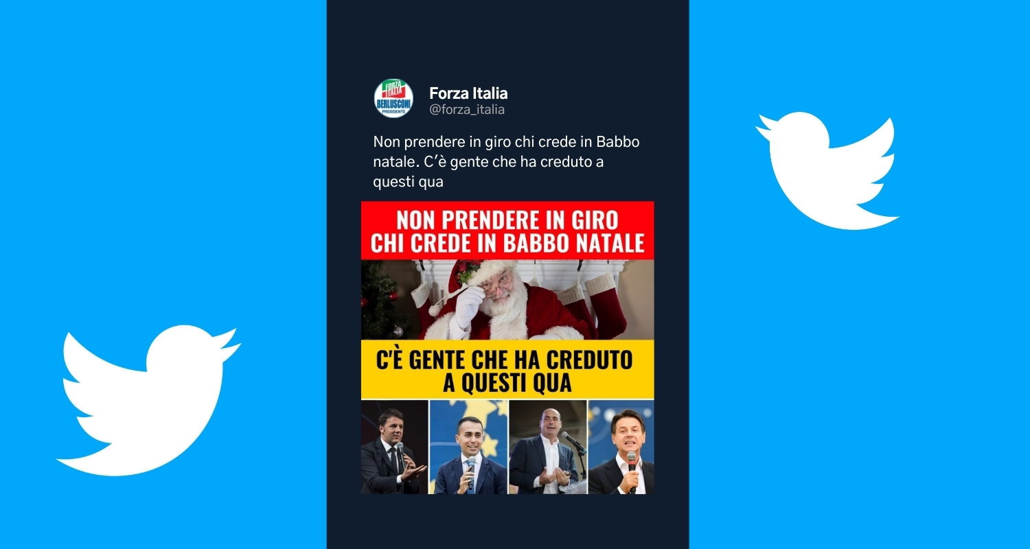 Tweet Forza Italia e l'autogol con la nipote di Mubarak | GIORNALETTISMO