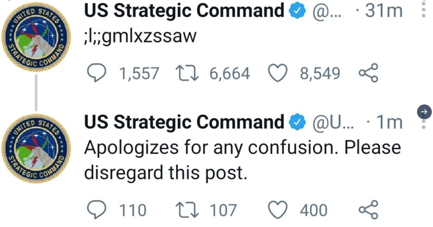 Lo strano tweet dello Us Strategic Command| Giornalettismo