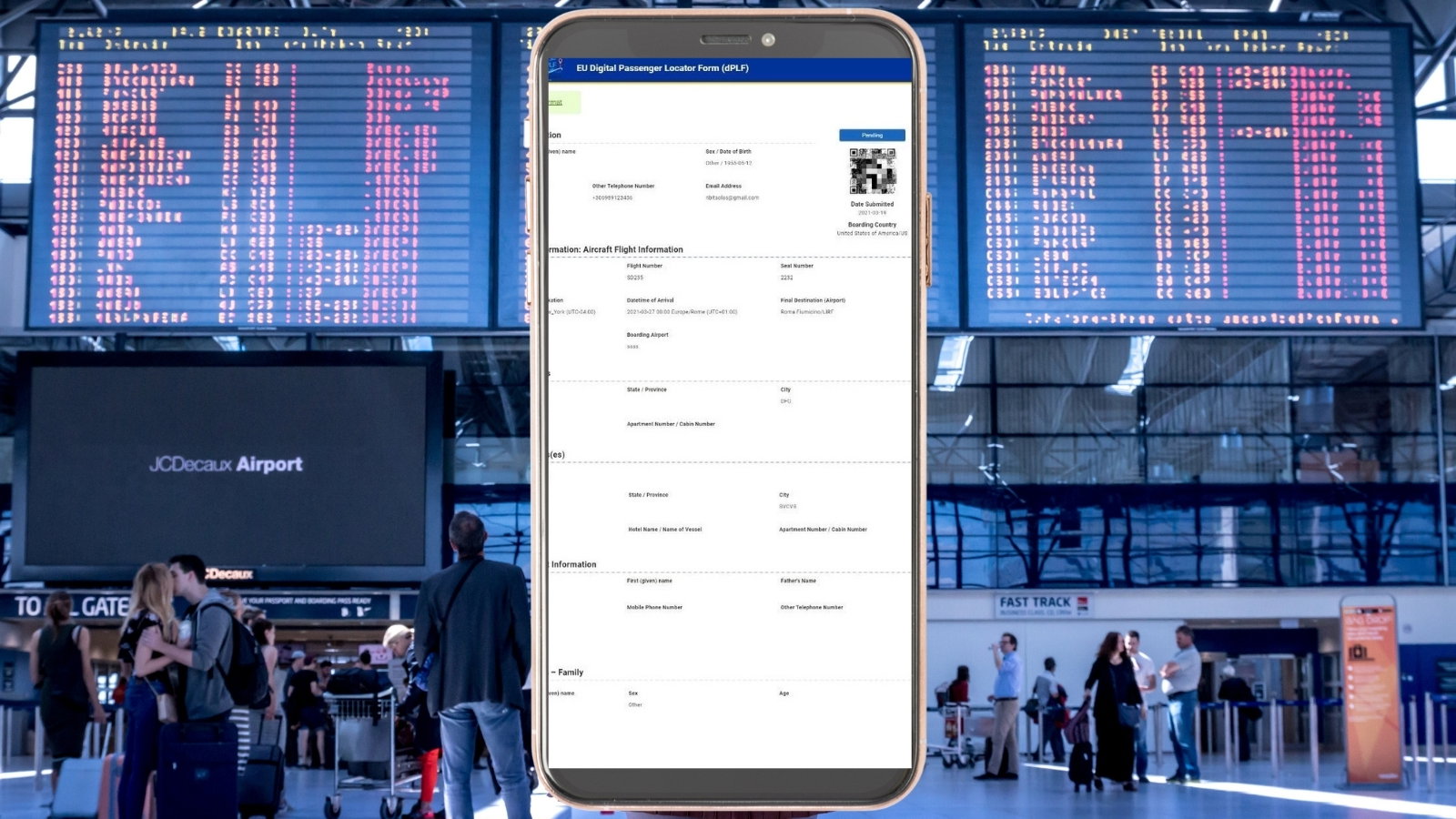 Passenger locator form, l'altro QRcode per viaggiare in UE | Giornalettismo