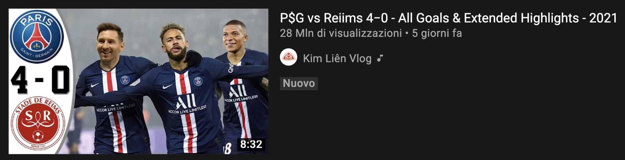 Esordio Messi PSG, c'è chi ha fatto clickbait su Youtube | Giornalettismo