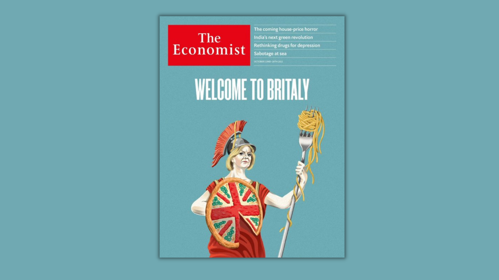 Copertina The Economist su Britaly ritenuta offensiva | Giornalettismo