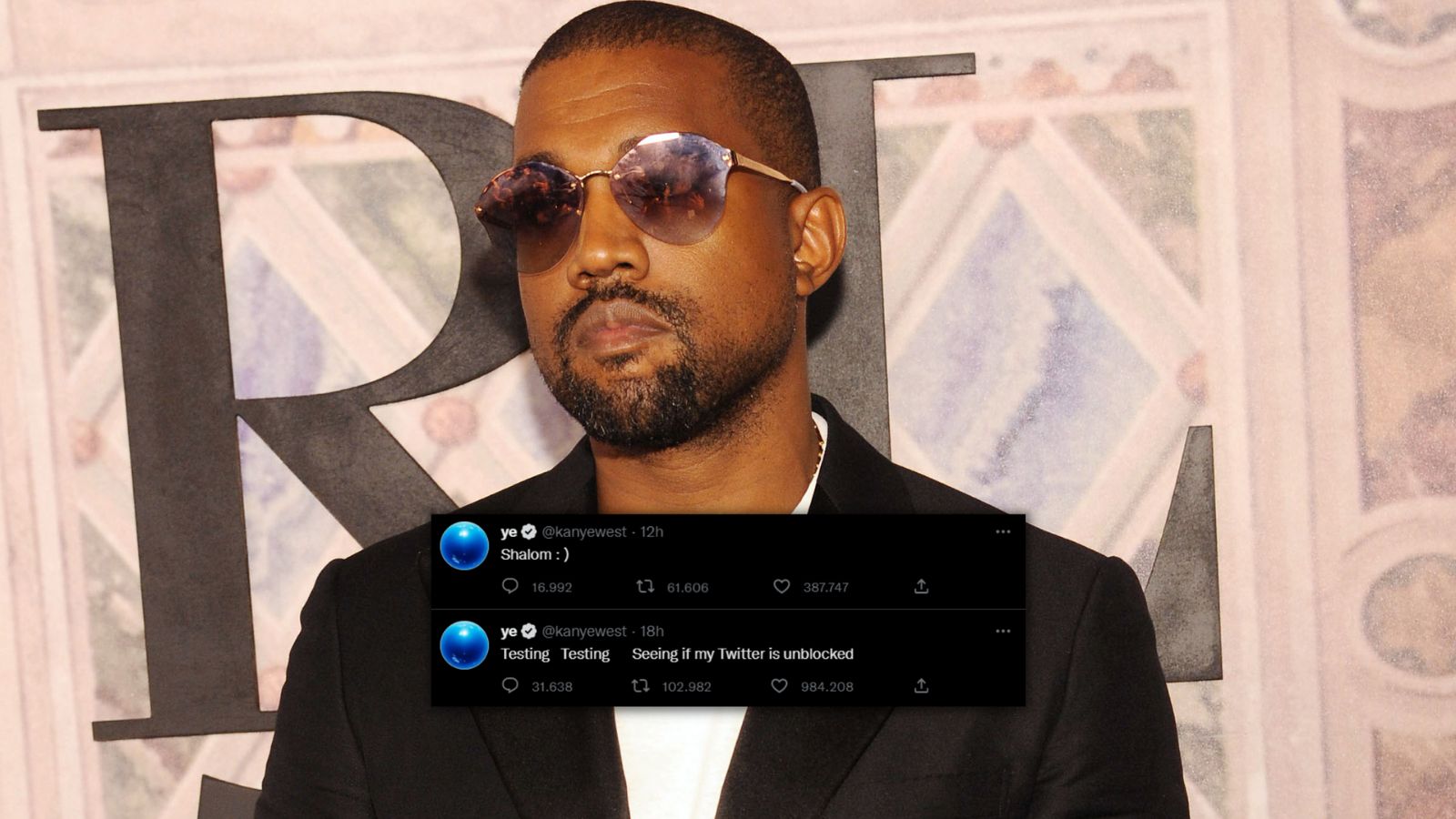 Kanye West torna a twittare e lo fa salutando in ebraico | Giornalettismo
