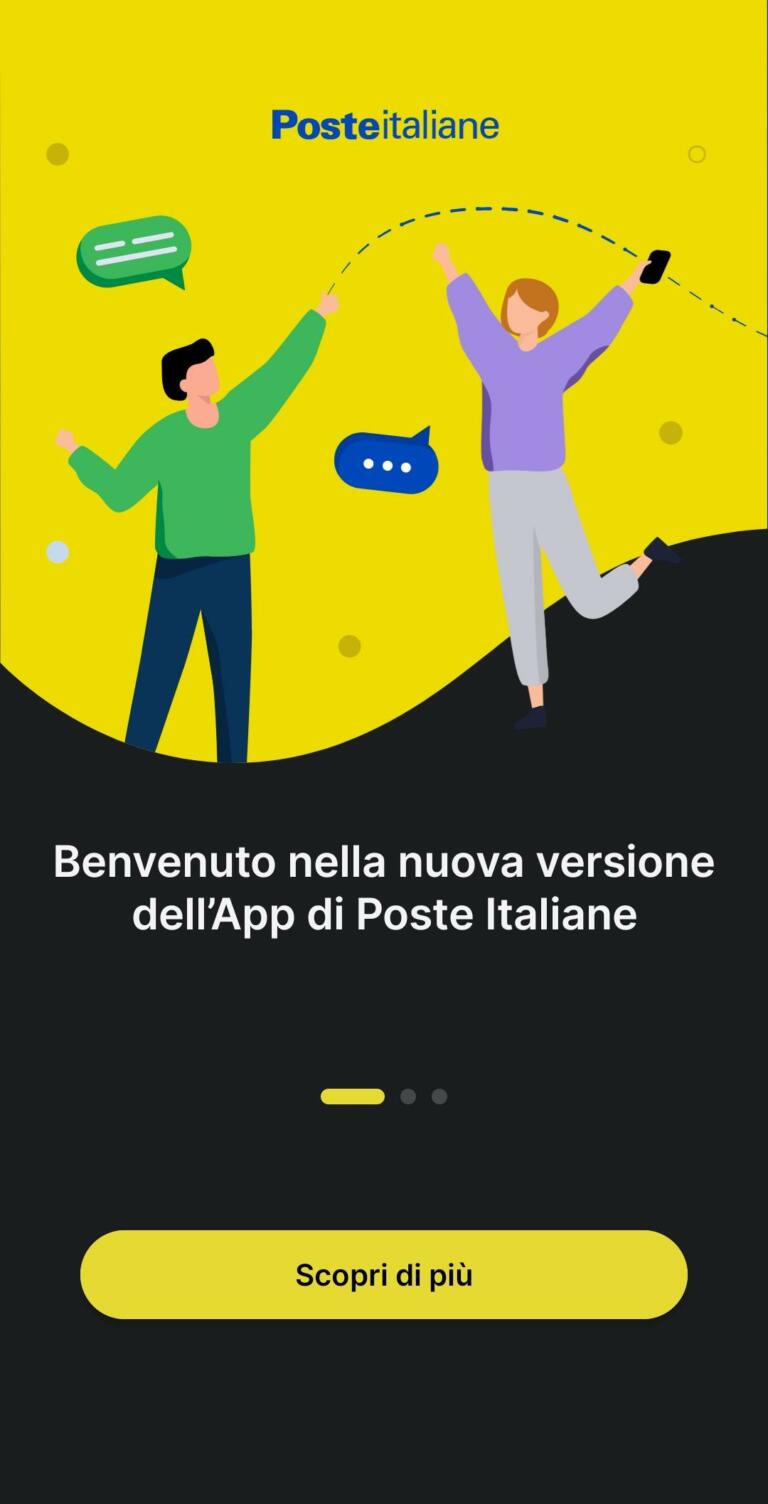 App Poste Italiane, richiesta di accesso ai dati del telefono ...