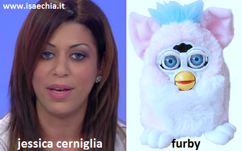 Somiglianza tra Jessica Cerniglia e Furby | Isa e Chia