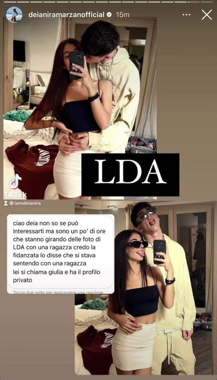 Amici 21, LDA paparazzato con la nuova fidanzata: le foto