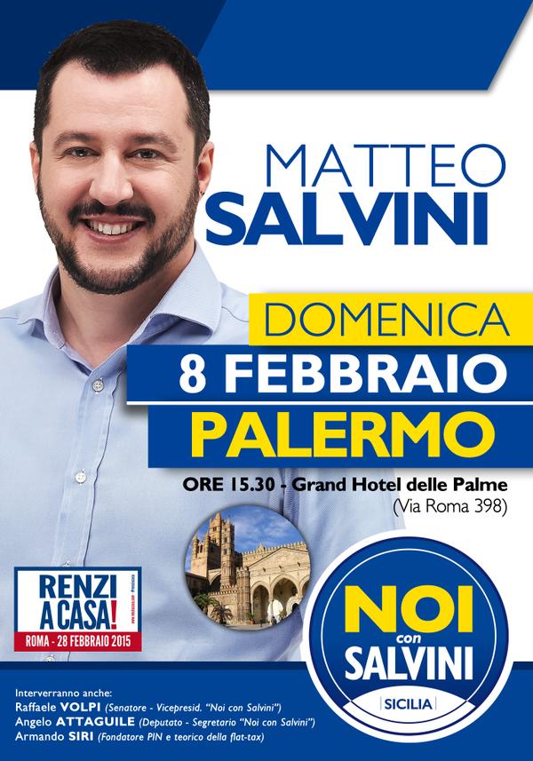 Salvini a Palermo nella Giornata dell'Orgoglio Terrone | NextQuotidiano