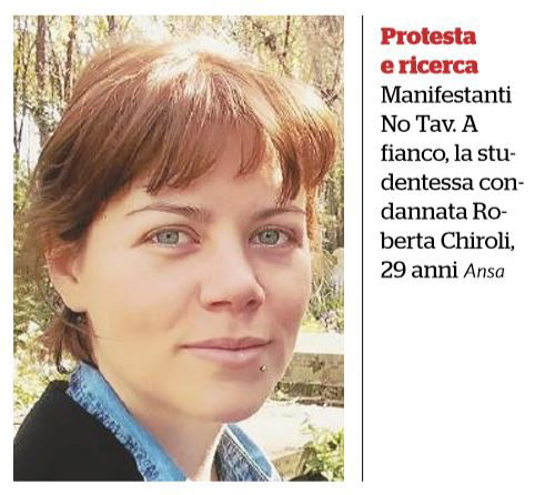 Roberta Chiroli: la studentessa No TAV condannata per una tesi ...