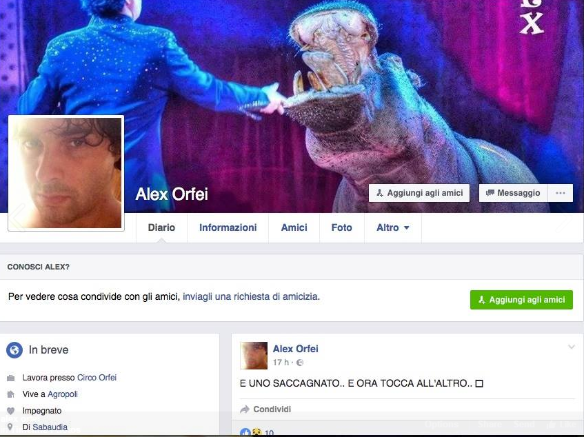 Alex Orfei, il presunto omicida del circense a Vibo Valentia ...