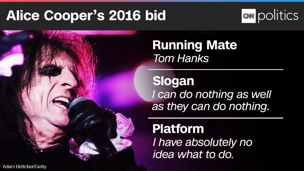 Alice Cooper si candida alla presidenza degli Stati Uniti | NextQuotidiano