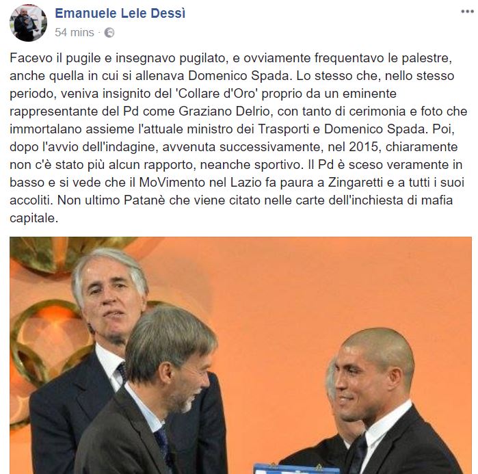 Emanuele Dessì: il candidato a 5 Stelle nel video con Domenico Spada ...