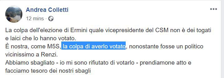 Il deputato M5S che smentisce Di Maio su Ermini al CSM | NextQuotidiano