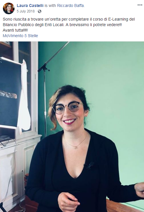 La promozione di Laura Castelli