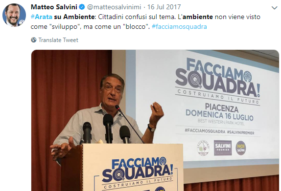 Davvero Salvini ha incontrato Paolo Arata una volta sola?