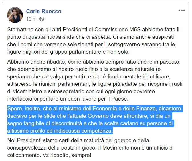 Chi ha provato a fare fuori Laura Castelli dal ministero dell'Economia?