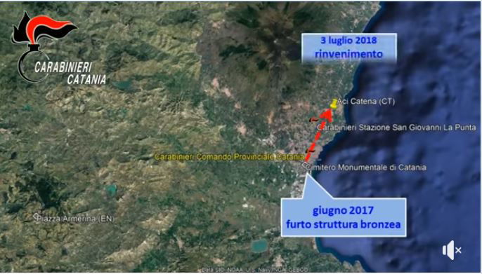 La Biga di Morgantina ritrovata a Catania