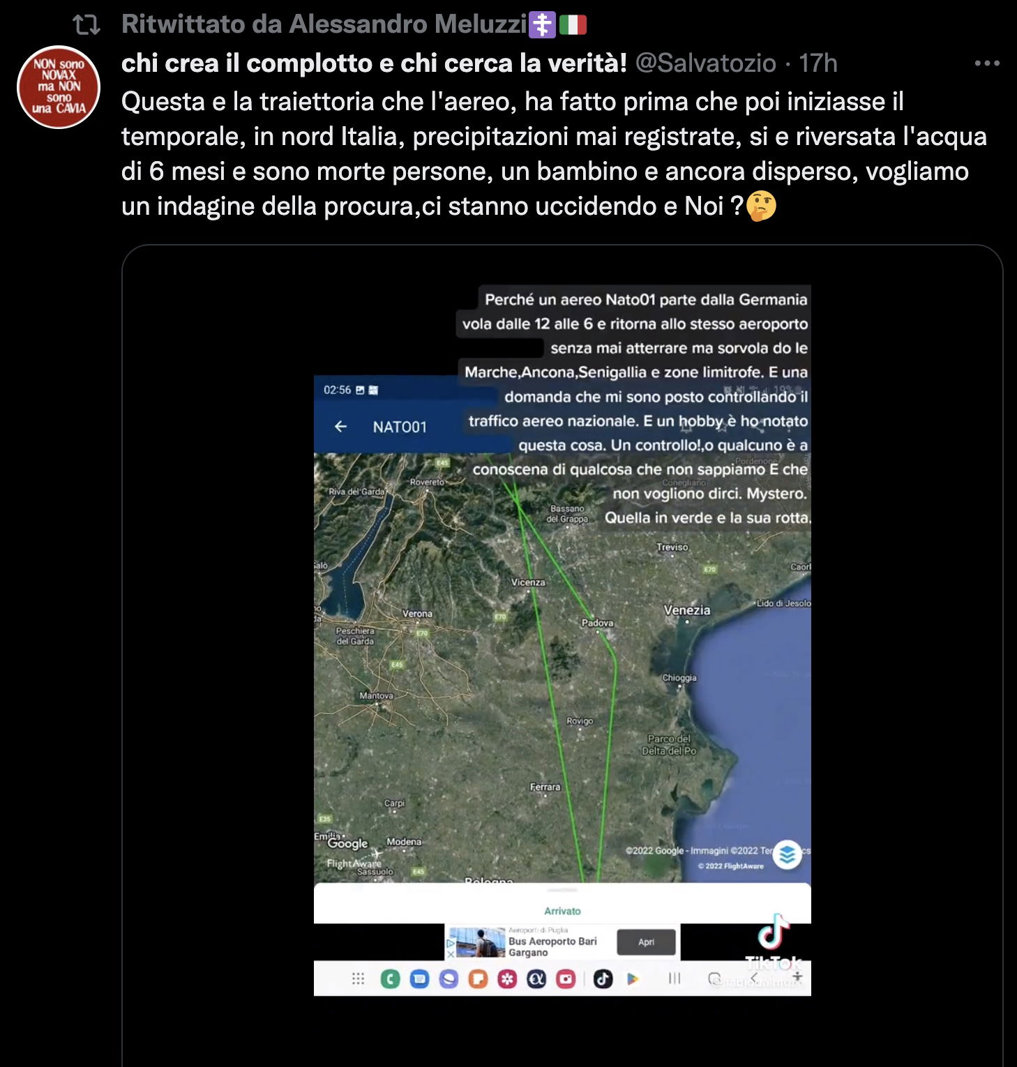 Meluzzi e il complotto dell'alluvione nelle Marche provocata da aereo Nato Meluzzi e il complotto dell'alluvione nelle Marche provocata da aereo Nato